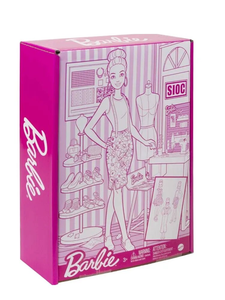 Barbie Барби Дизайнер моды , игровой набор для девочек с 3 лет, профессия и творчество (HDY90