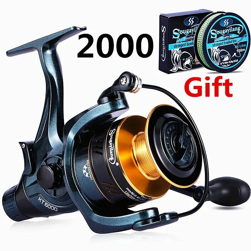 Сougayilang безынерционная катушка для спиннинга 2000~6000 2000 and Gift