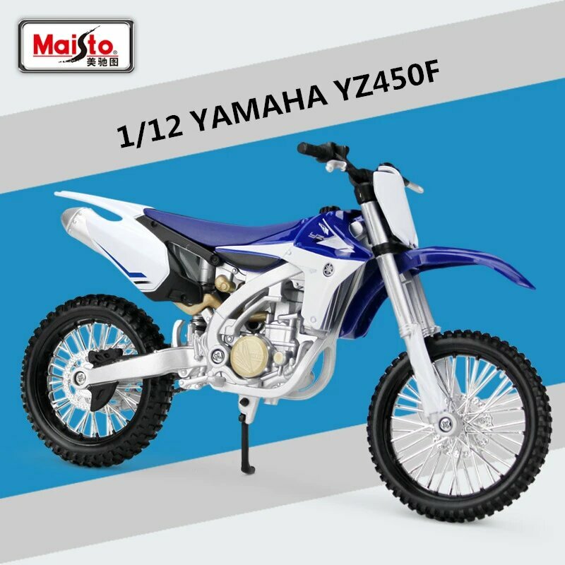 Maisto Yamaha YZ450F 1:12, синий, с коробкой
