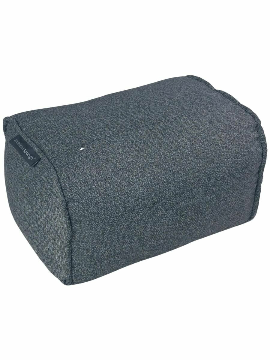 Бескаркасный пуф для ног aLounge - Ottoman - Titanium Weave (оксфорд, серый) - садовая лаунж мебель для террасы, веранды, беседки, бассейна