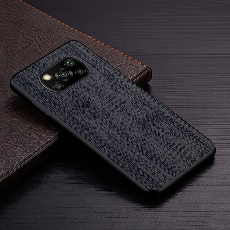 Чехол для Xiaomi Poco X3 NFC Pro X3 GT, кожаный чехол с узором под бамбуковое дерево, чехол для Xiaomi Poco X3 Pro