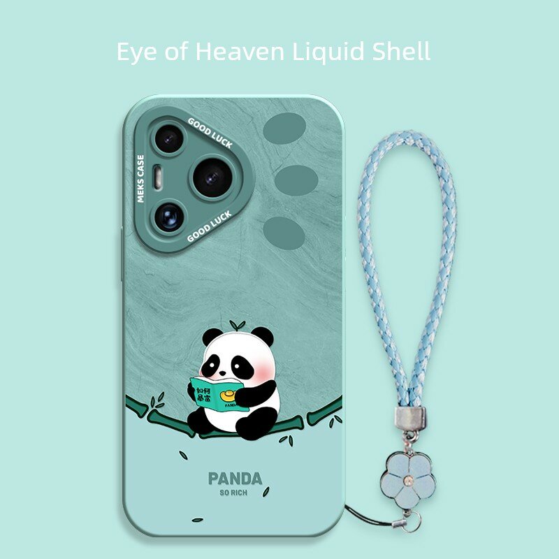 Силиконовый чехол для Huawei Pura 70 Ultra с дизайном «ангельский глаз», светло-голубой узор медвежьих лап