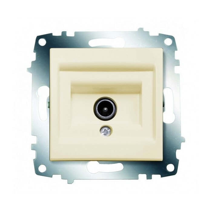 619-010300-274 Cosmo крем. розетка без потерь TV с экранированием