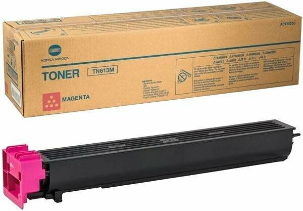 Тонер-картридж Konica-Minolta TN-613M красный A0TM350