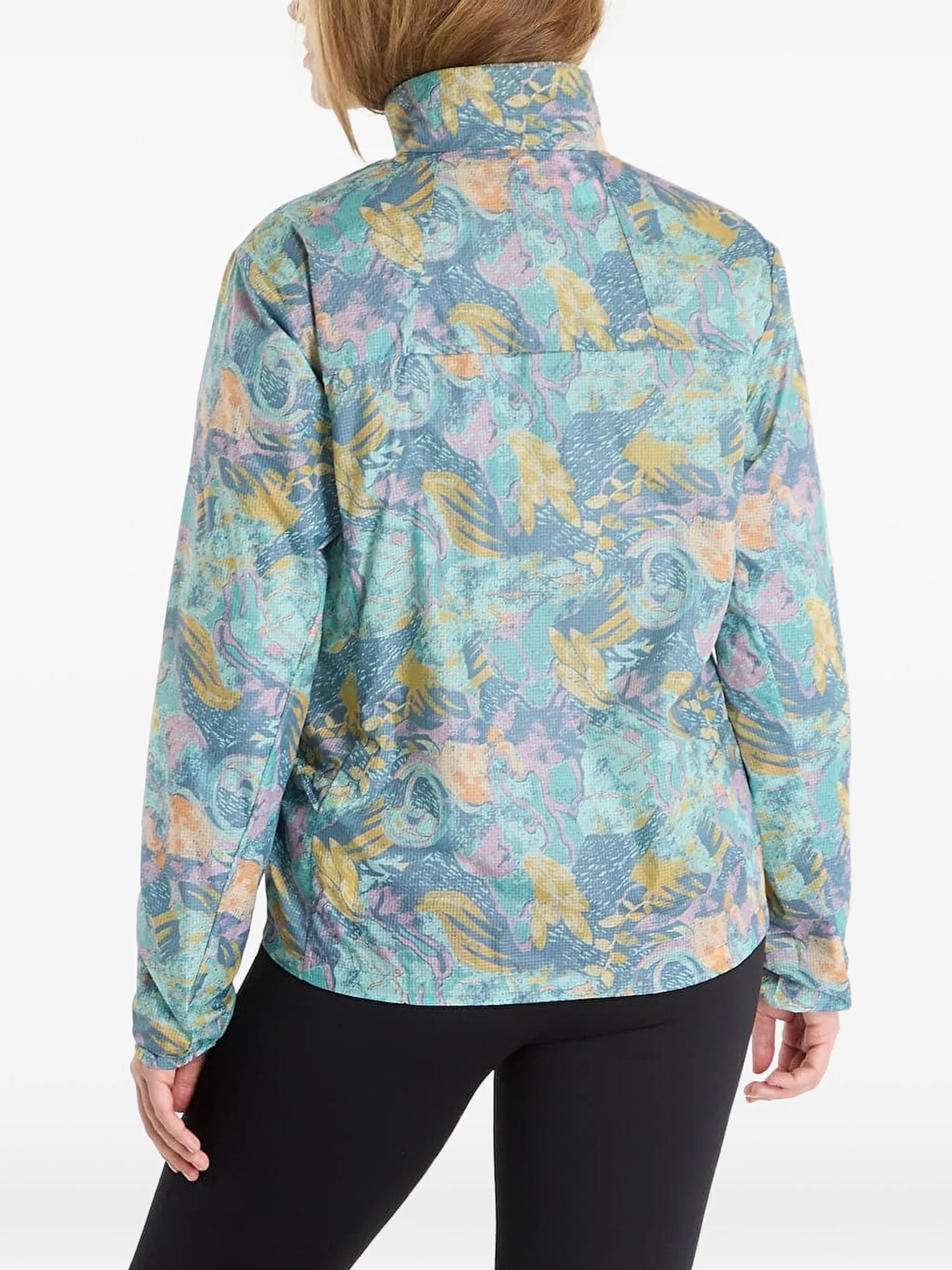 Толстовка patagonia Abstract-print quarter-zip sweatshirt, размер 44, , Синий принт — фото 1