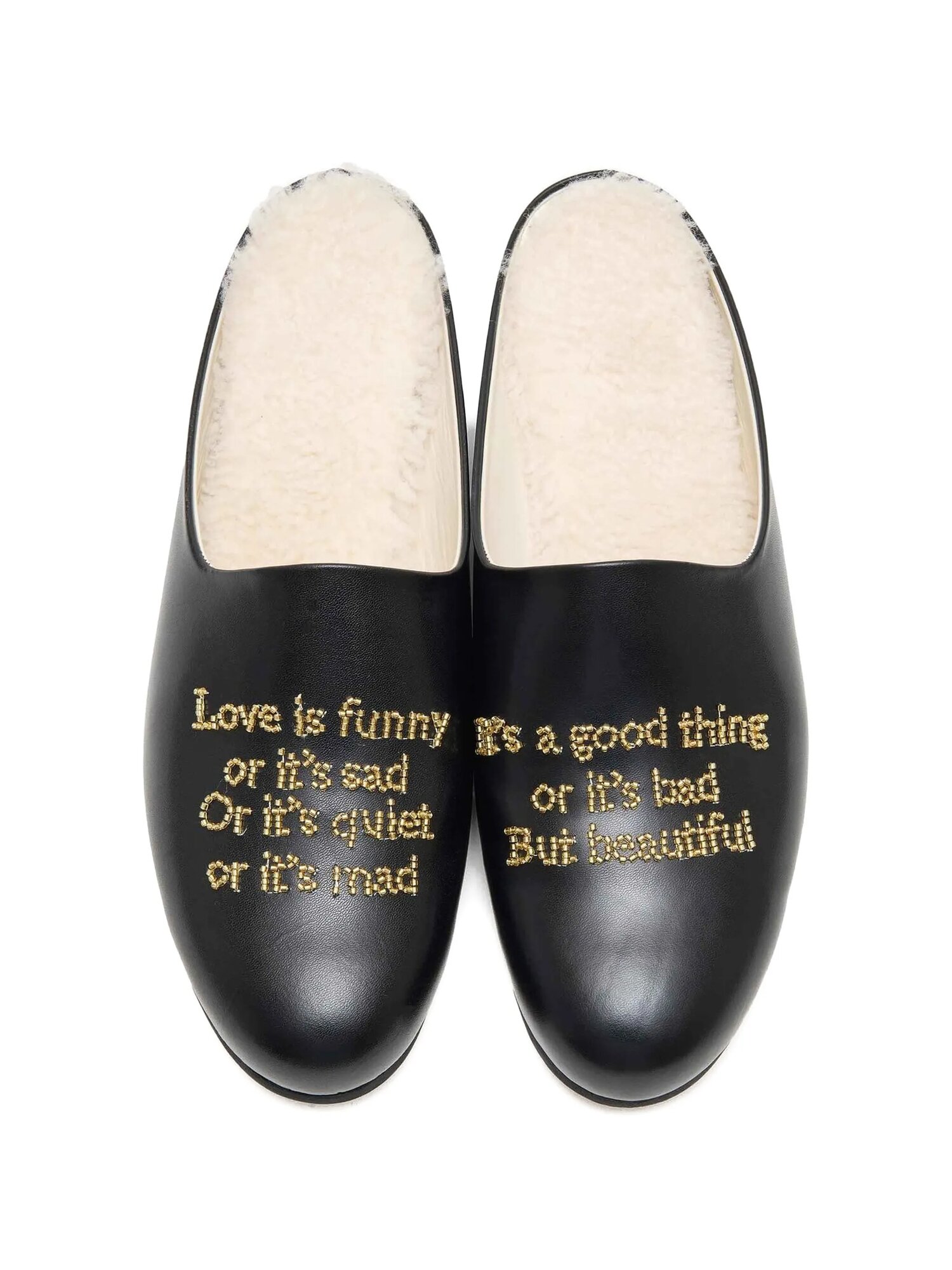 Мюли Undercover Embellished leather mules, размер XS, black/black — фото 1