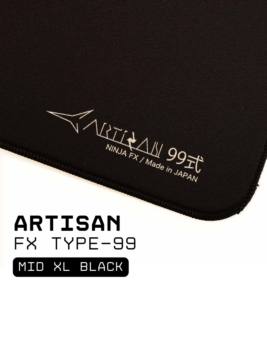 ARTISAN FX TYPE-99, MID, BLACK, размер: XL 490x420x3 мм, контрольный коврик для мыши, оригинал Япония