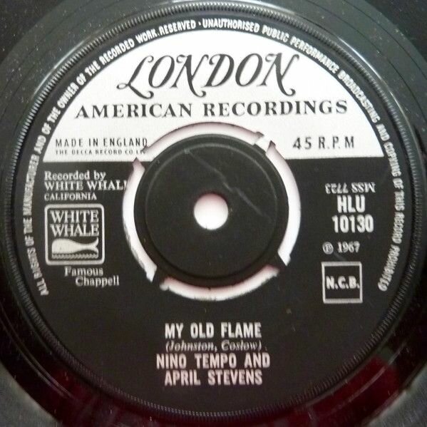 Пластинка Nino Tempo & April Stevens "My Old Flame" 7" (Single/UK/1967) VG/VG