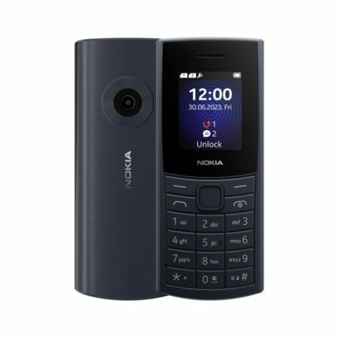 Мобильный телефон Nokia 110 4G TA-1543 DS Blue, 2G, 3G, 4G (LTE), 1.8 дюйма, IPS/TFT, разрешение 120х160 пикселей