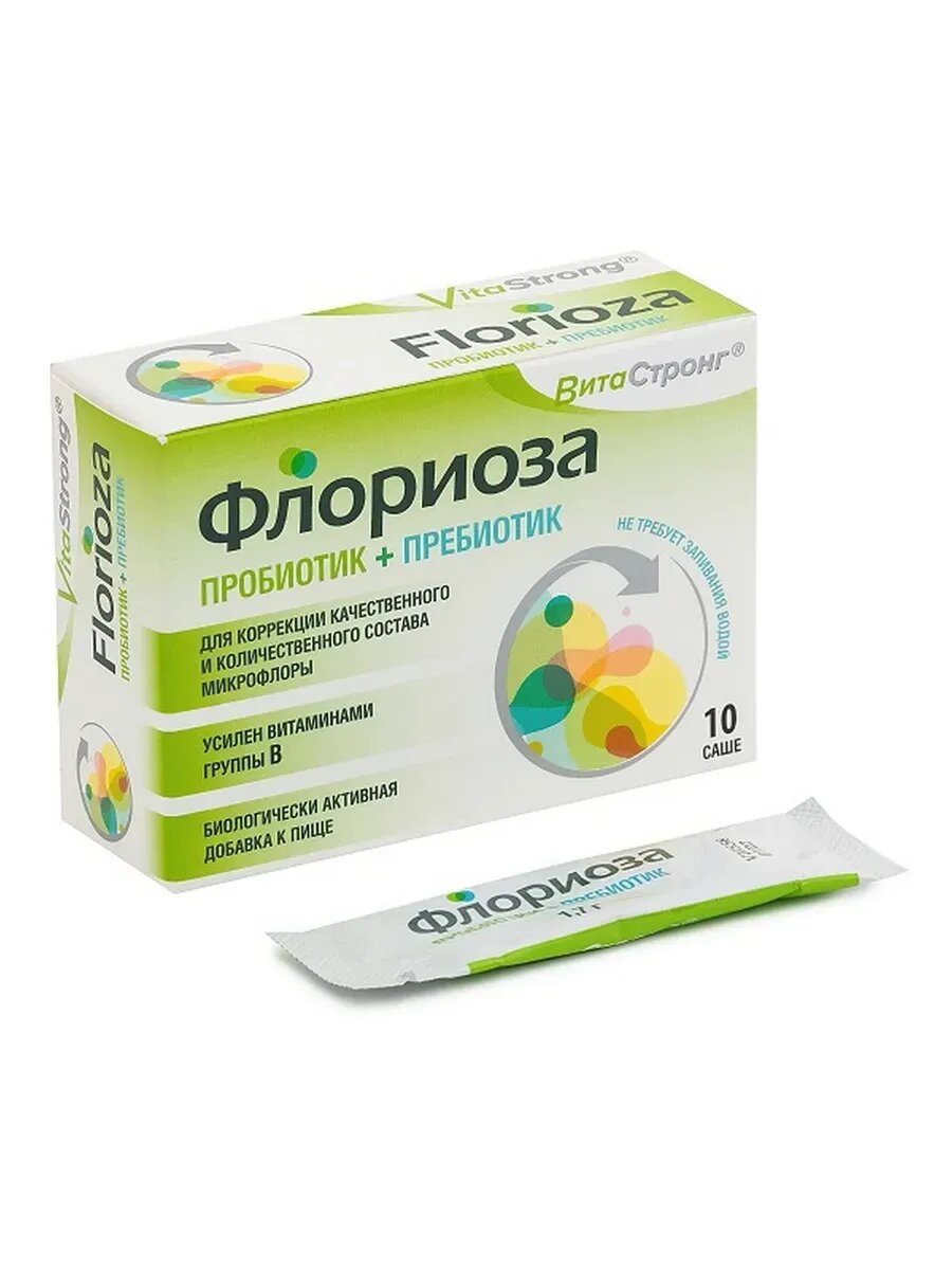 Флориоза Витастронг порошок пакет-саше 1,7г 10шт -1 уп.