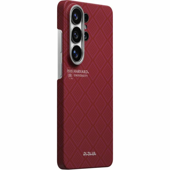 Чехол Pitaka Slim Case (Гарвардский университет) для Samsung Galaxy S26 Ultra, Красный (PHS2601U)