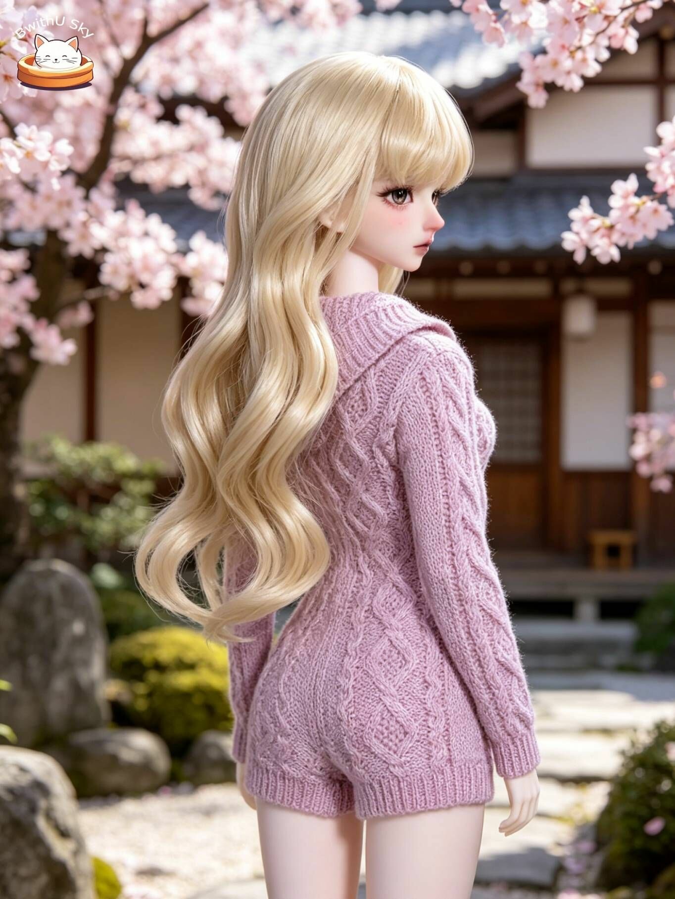 BwithUSky Kaka 1/4 BJD Кукла: Коллекционный образ в стиле милой домашней девочки