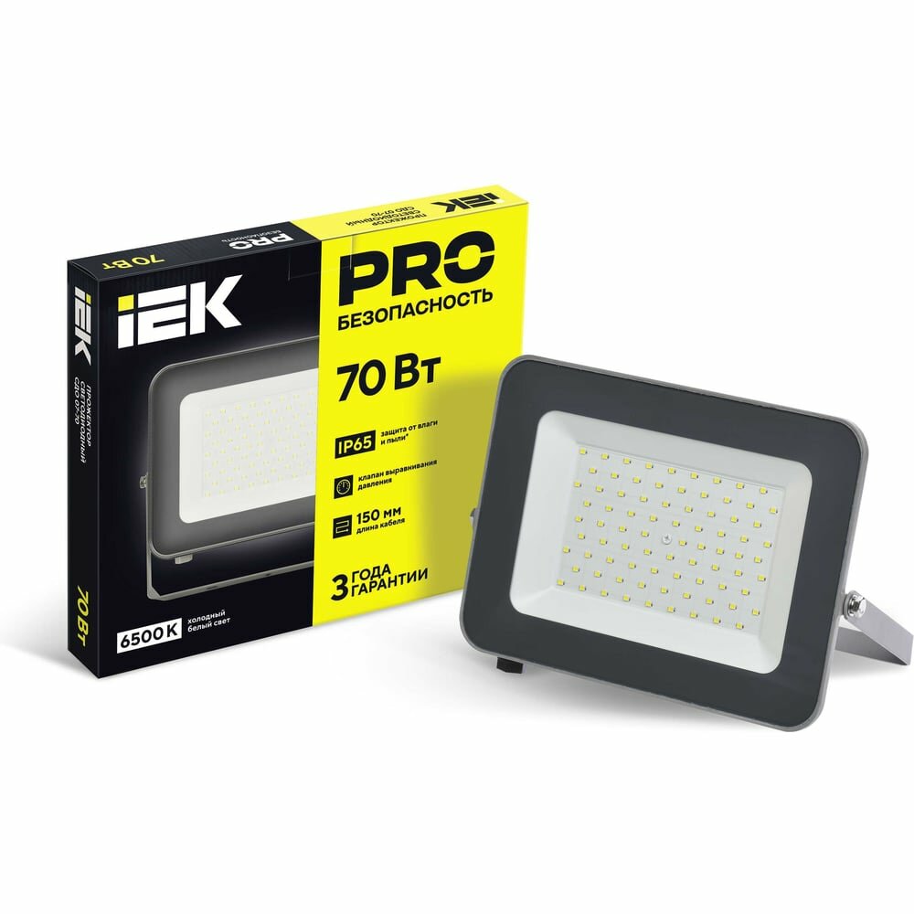 Светодиодный прожектор IEK СДО 07-70, IP65 LPDO701-70-K03