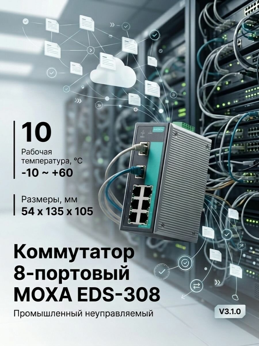 Коммутатор MOXA EDS-308