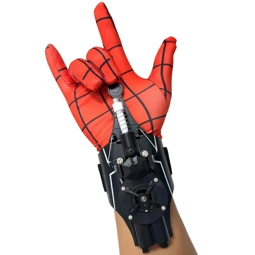 Пусковая установка Spider silk для человека-паука; которая может захватывать мелкие предметы; перчатки супергероя