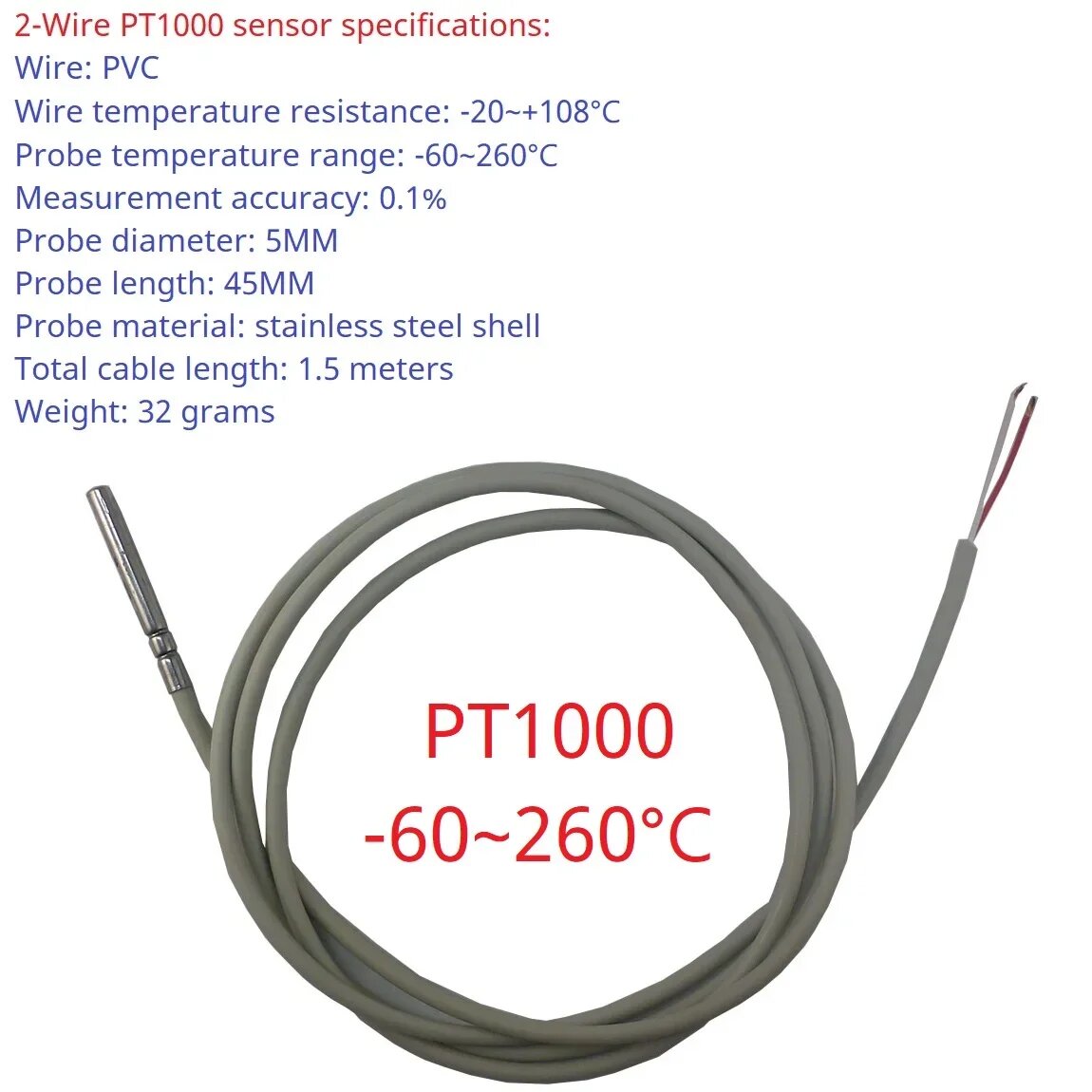 Eletechsup PTDNC04 Термодатчик температуры 4 канала With Din Box, PT1000 Probe