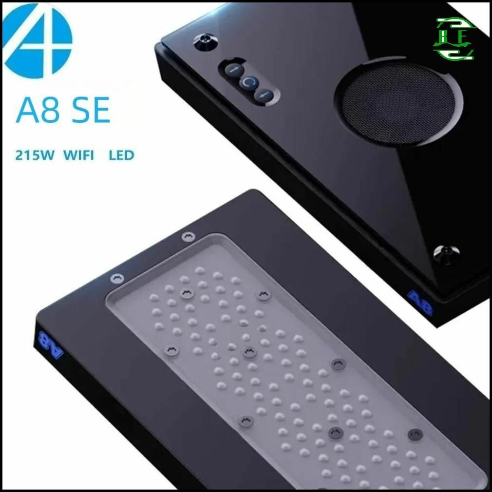 Аквариум полного спектра A8 Aquarium Coral Tank LED Light Коралловый свет Аквариумный свет App Control с регулируемой яркостью 215 Вт-FB