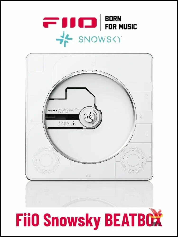 FiiO Snowsky BEATBOX Bluetooth CD-плеер с глубокими басами, Стерео с поддержкой LDAC, FM-радио, Универсальный HiFi плеер-x