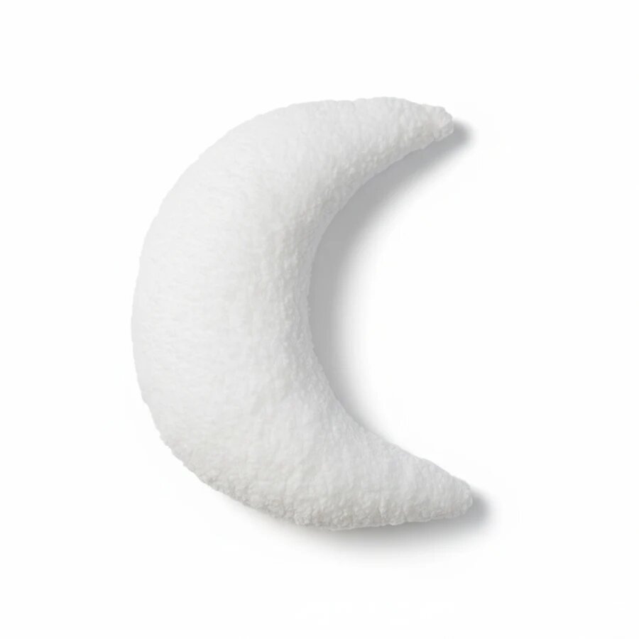 Фланелевый коврик-подушка для фотосессии новорожденных White Crescent