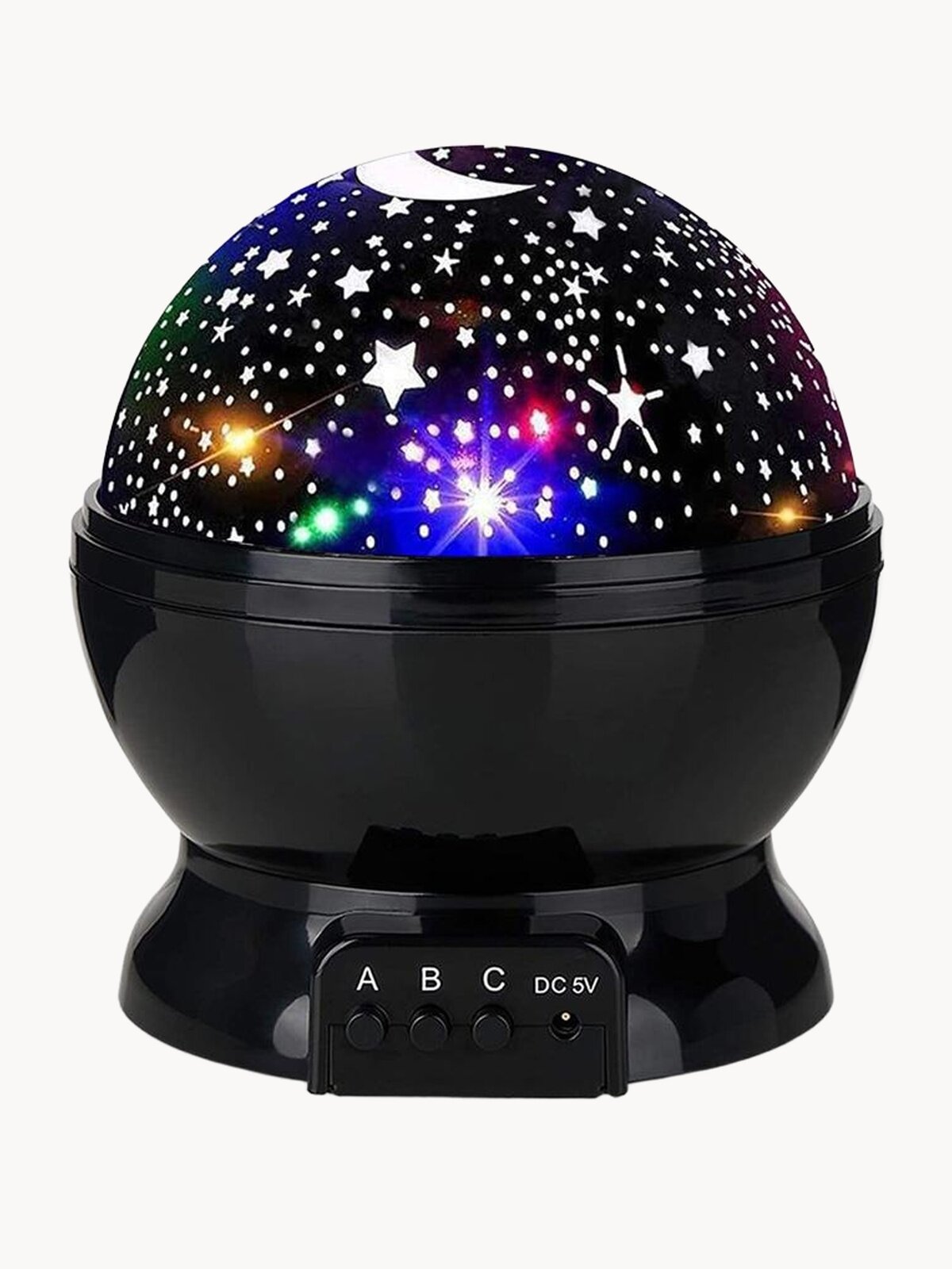 Ночник-проектор "Звездное Небо", для детской, питание от сети, черный