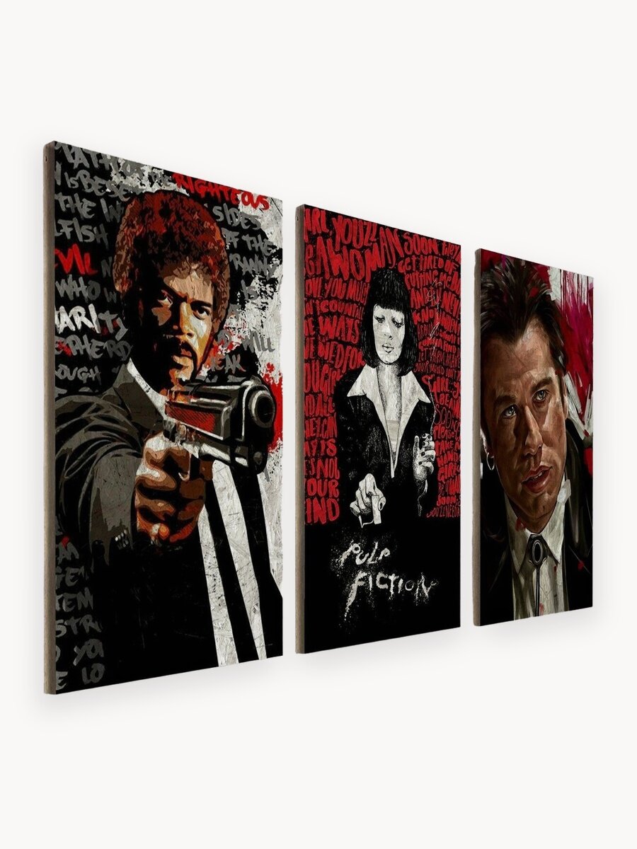 Модульная картина Фильм Криминальное чтиво (Джулс, Винсент Вега, Квентин Тарантино) - 1043