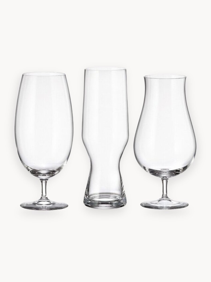 Набор Crystal Bohemia "BEERCRAFT" 2 бокала 630 мл, 2 стакана 550 мл, 2 бокала 680 мл. (990/1KD27/0/99T41/200-609)