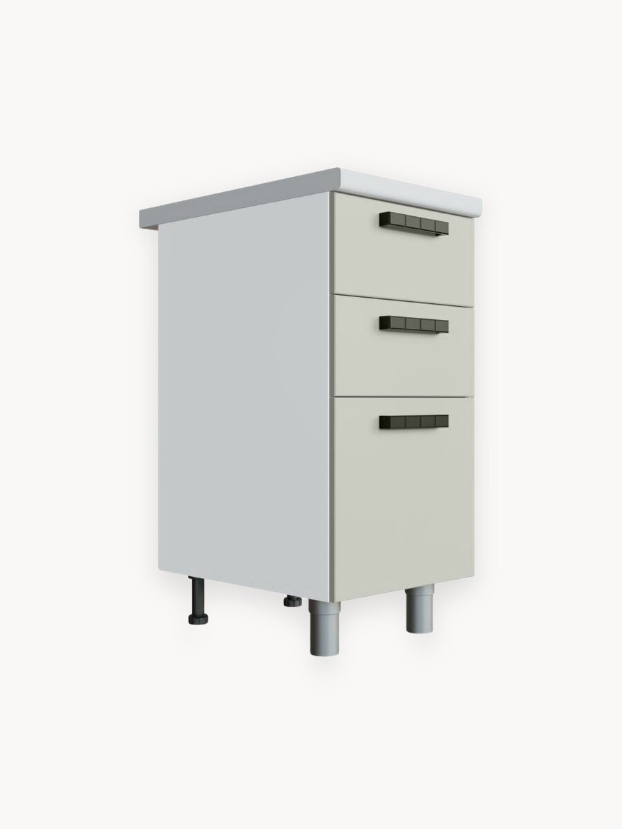 Кухонный модуль напольный НЗЯ40, керамика без фрезеровки, 81,6х47,4 см