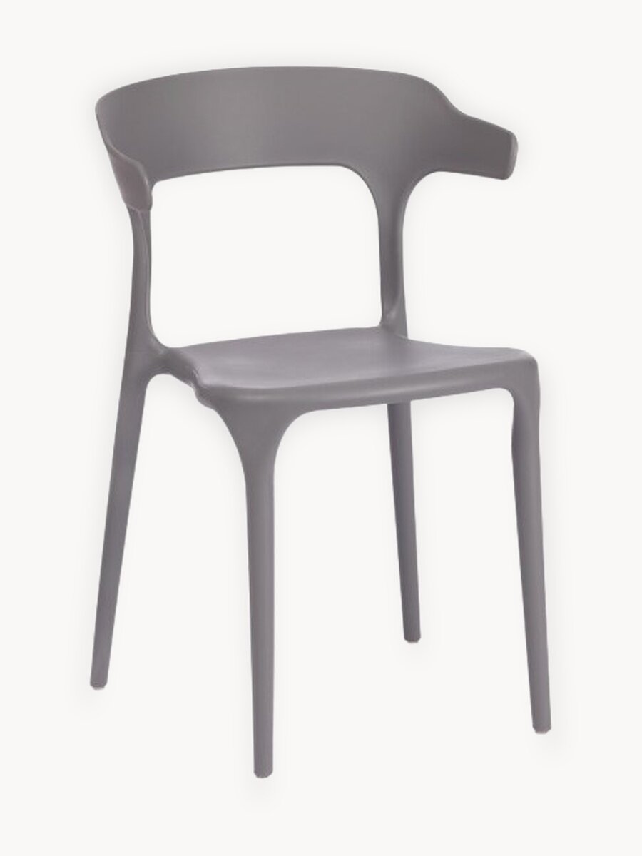 Комплект стульев Tetchair TON 2 шт. пластик / темно-серый
