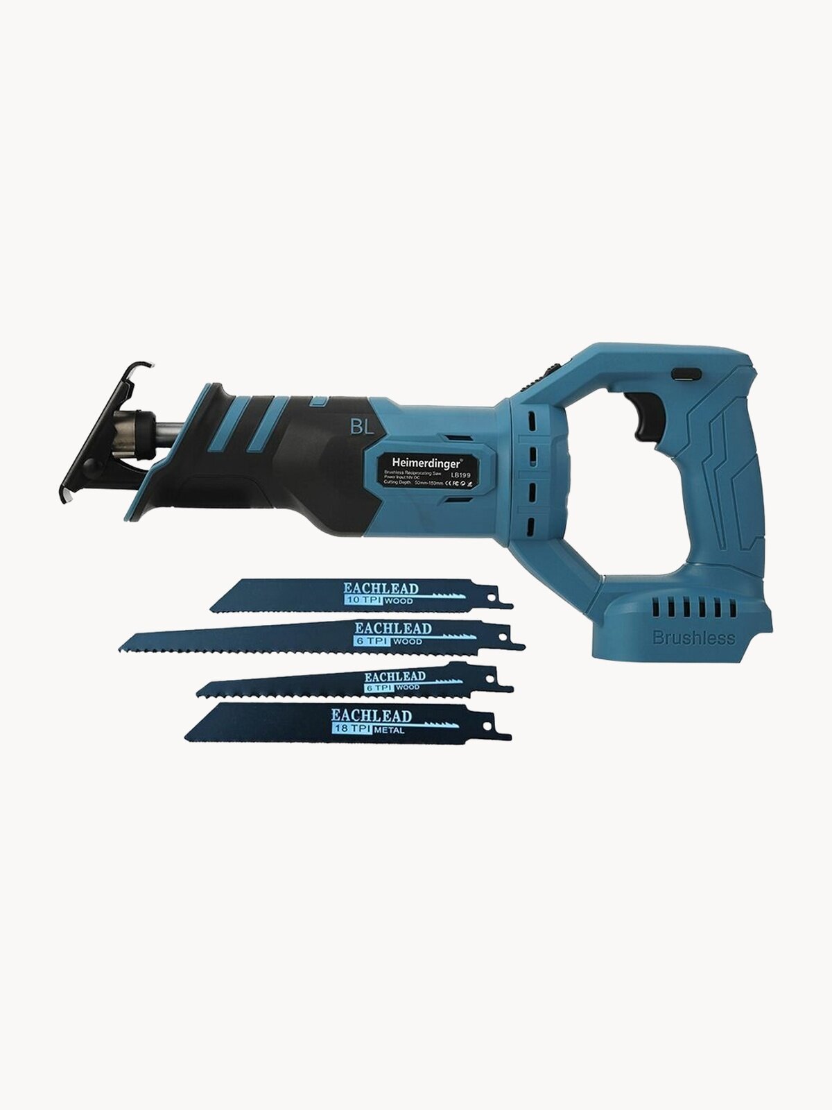 18В бесщеточная сабельная пила LB199, Heimerdinger, без батареи