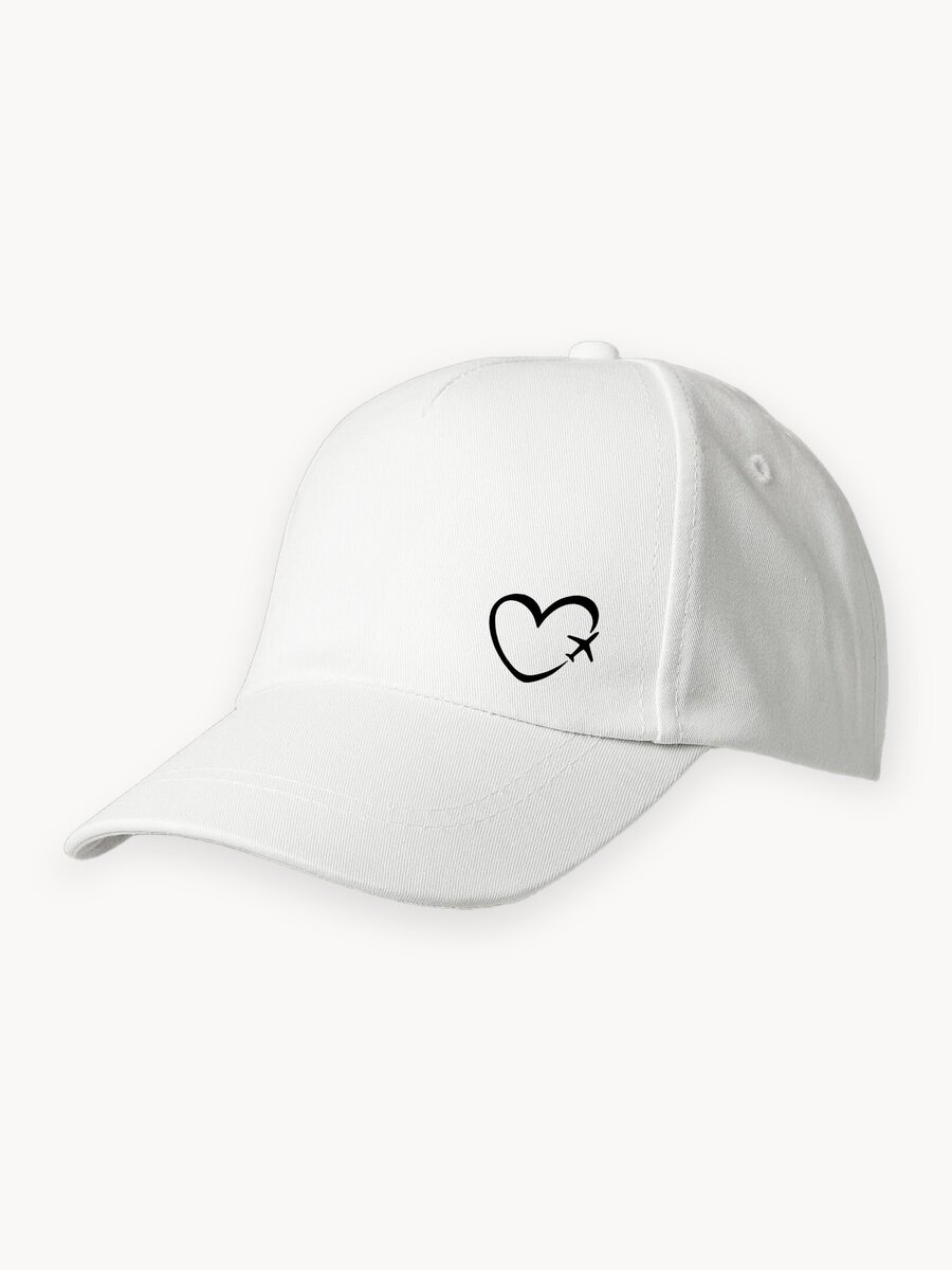 Бейсболка Самолёт в сердце для мужчин и женщин