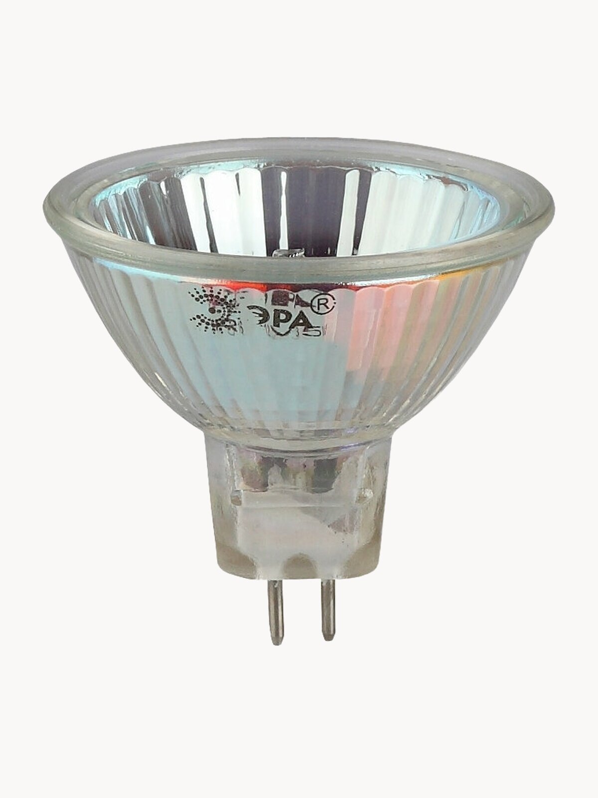 Лампочка галогенная ЭРА MR16 GU5.3 50 Вт 12 В софит 3000К теплый белый свет набор 10 штук