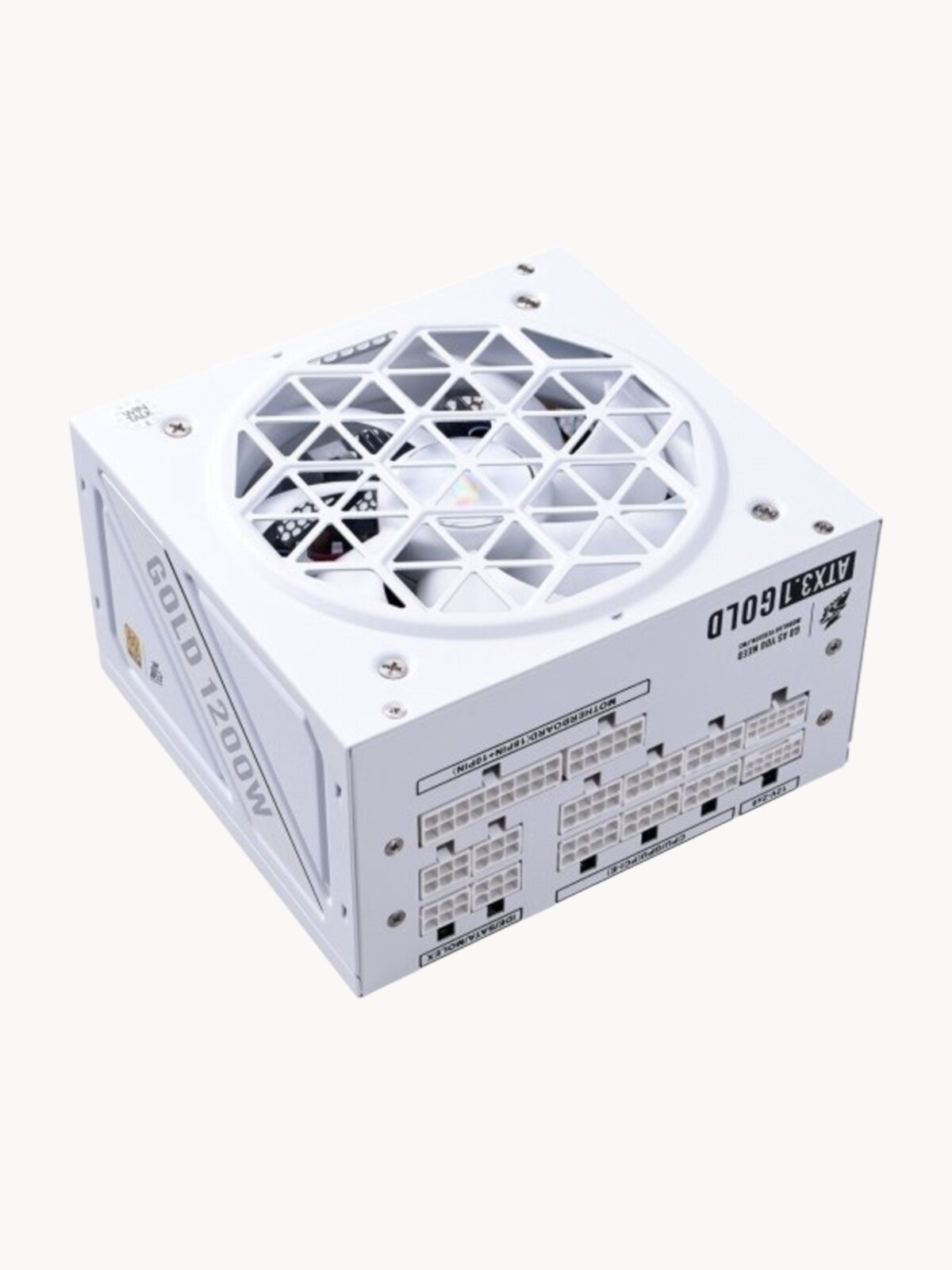 Блок питания 1STPLAYER NGDP, 1200W, 80+ Gold, ATX3.1 (HA-1200BA4-WH) белый