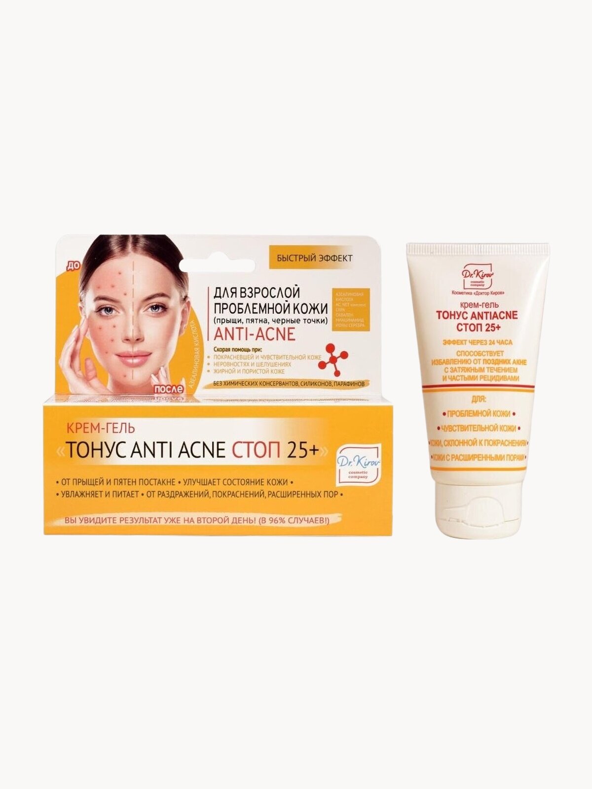 Крем-гель Dr. Kirov Cosmetic Company Тонус Antiacne Стоп
