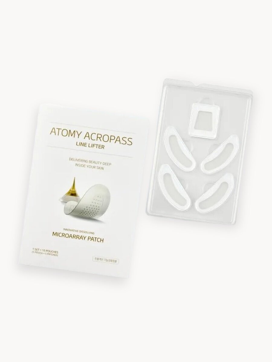 Atomy Acropass патчи с микроиглами от морщин, 1 упаковка (5 патчей) Атоми Акропасс / Корея