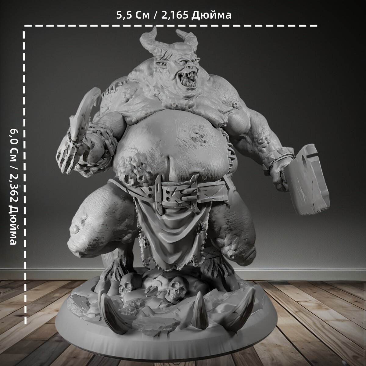 Миниатюрная фигурка для настольных ролевых игр из смолы, неокрашенная модель персонажа «Палач 01», серый цвет