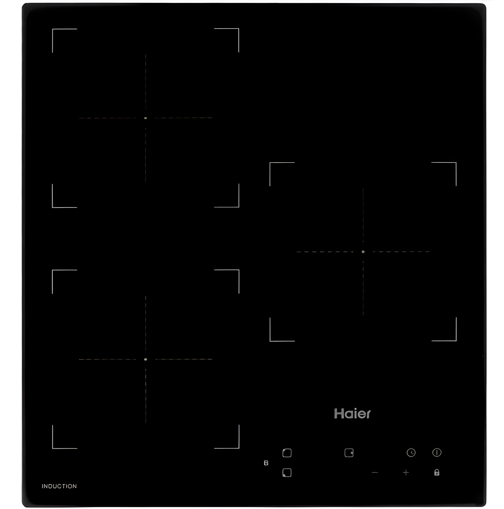 Индукционная панель Haier HHY-Y53NVB, сенсорное управление, 3 конфорки, черная