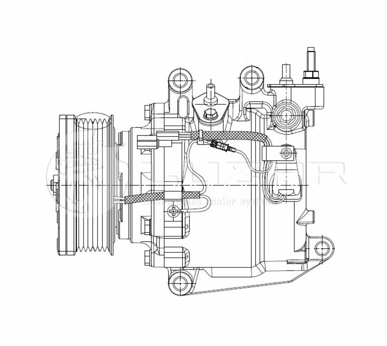 Компрессор Honda Cr-V (06-) 2.0I(Luzar Lcac2320)
