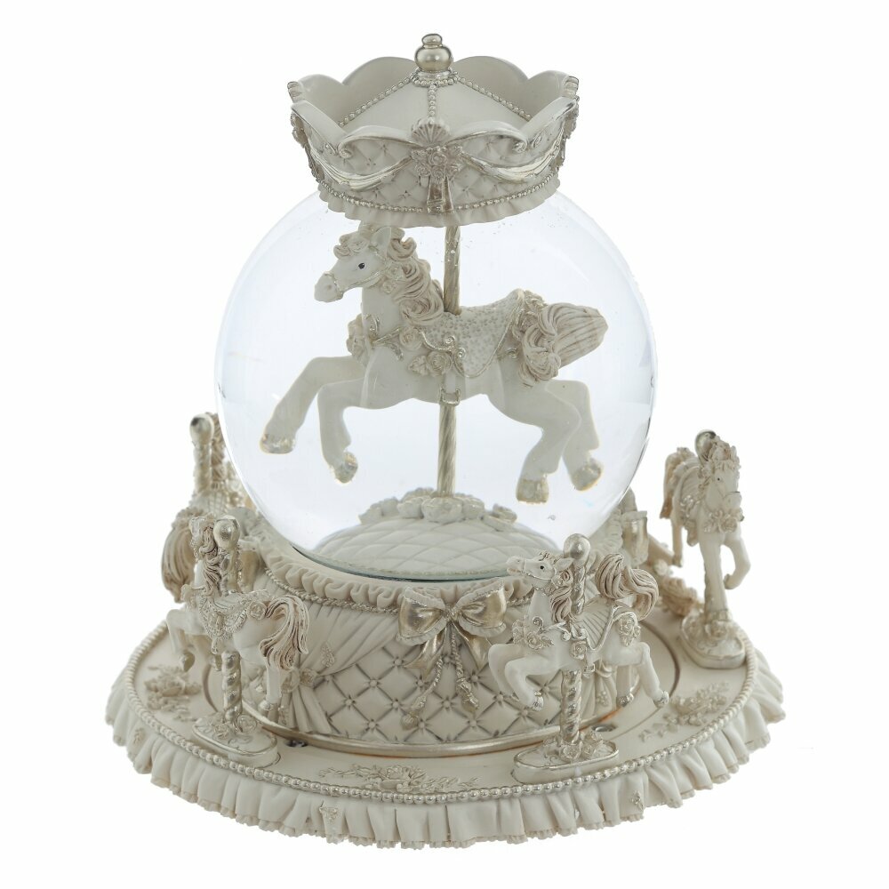 Снежный шар Карусель (ключ, муз, движ), 13х12,5х17 см KSM-821030