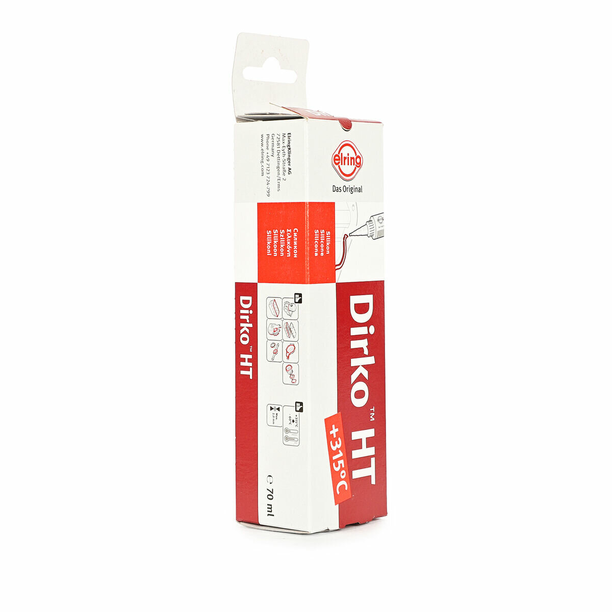 Герметик Красный Dirko Ht (70Ml)(Elring 705.708)