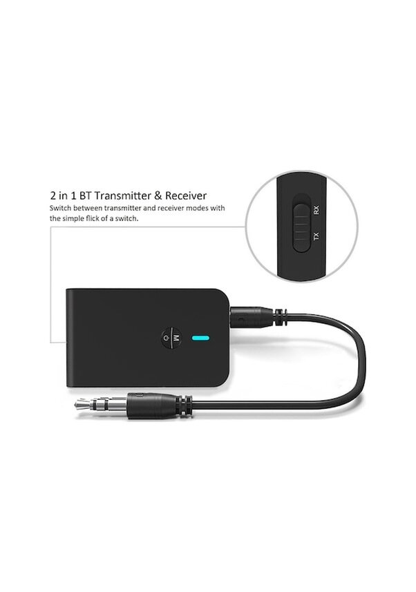 BT-6 2-в-1 Bluetooth 5.0 передатчик-приёмник — беспроводной аудиоадаптер для телевизора, автомобиля, наушников