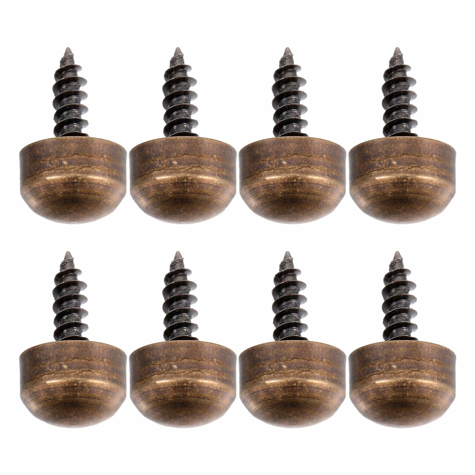 Надёжные саморезы с эстетичными колпачками для мебели и интерьера, классическая бронза, 8 штук