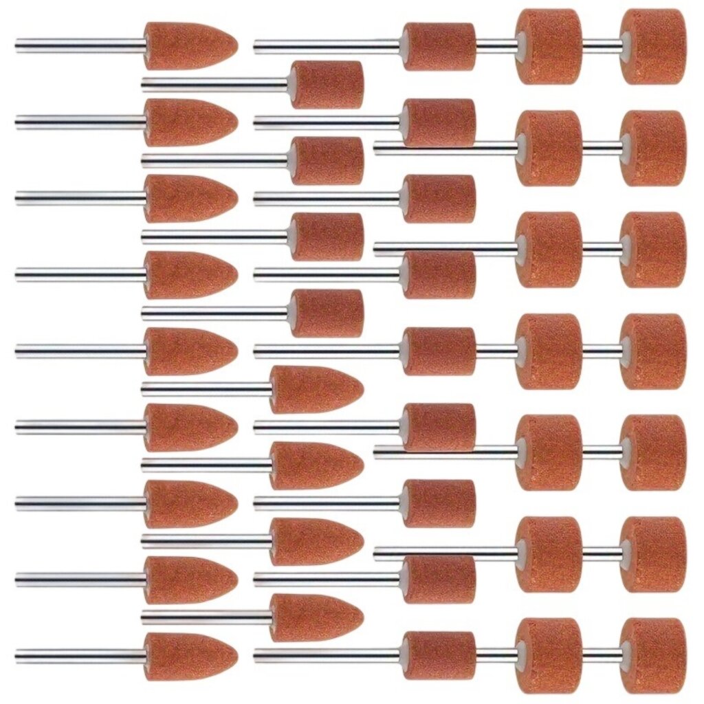 Набор аксессуаров для роторной шлифовки, подходит для детальной резьбы и полировки, шлифовальные круги из корунда с металлическим хвостовиком