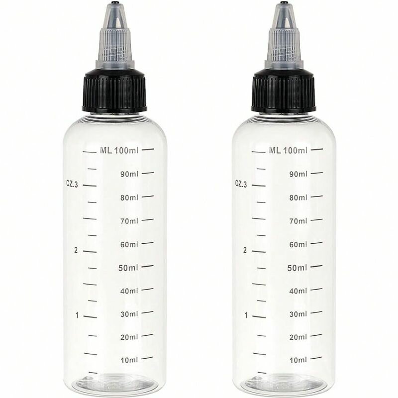 2 бутылочки 100 мл с дозатором и градуировкой для точного порционирования