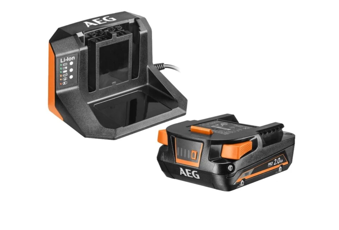 Аккумулятор с зарядным устройством AEG Powertools SET L1820S 4935478932 (18В/2 Ah + 18В)