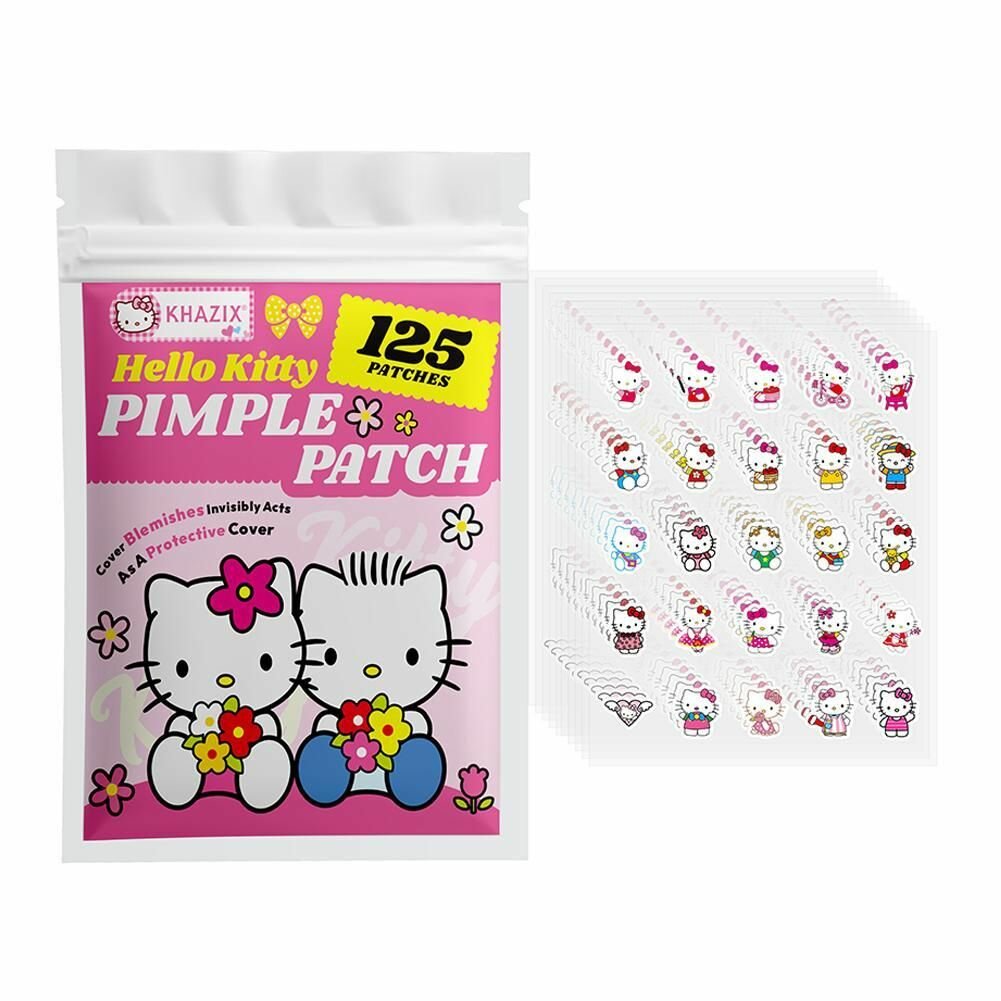125 шт. Пластыри от прыщей с изображением розового котенка, уход за кожей лица