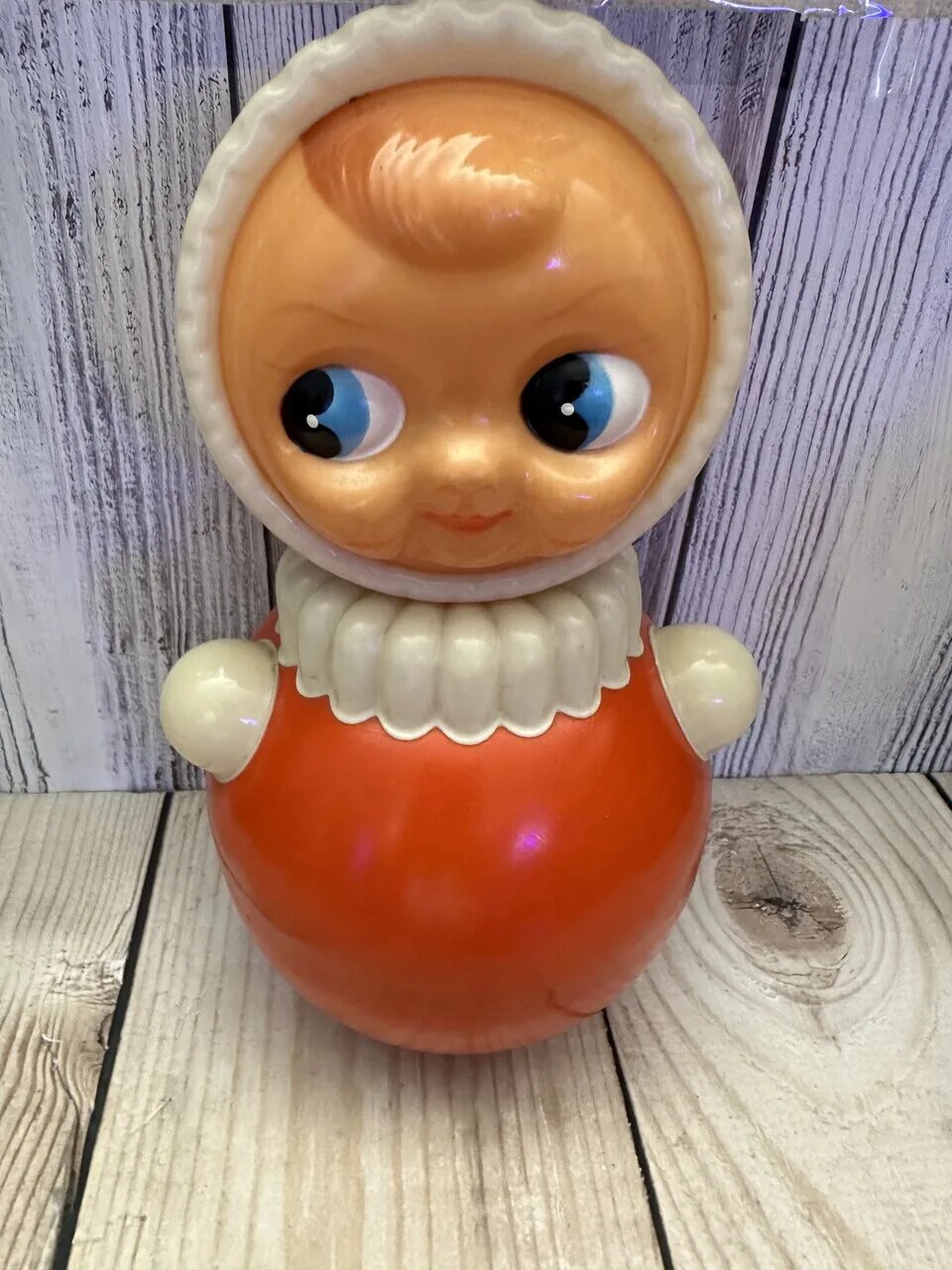 Кукла неваляшка 60 годы ссср целлуллойд редкая винтажная