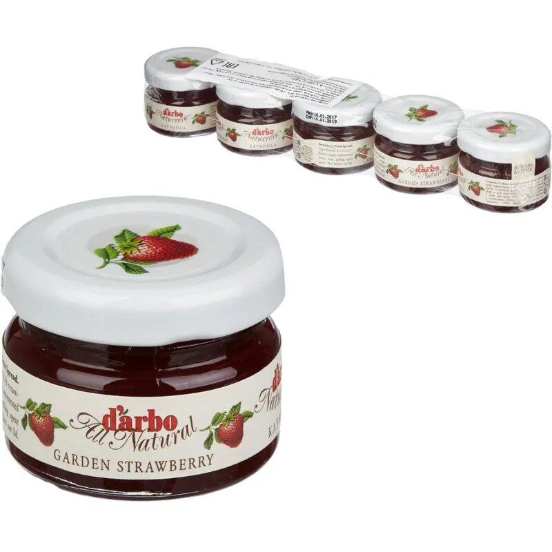 Конфитюр DARBO Клубника, 28 г, 5 шт./уп.