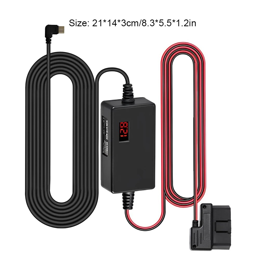 Комплект для видеорегистратора, комплект из жесткого провода USB Type-C с преобразователем 12-24 В в 5 В/3 А, Автомобильное устройство, Аксессуары для автомобилей, грузовиков, внедорожников, Черный