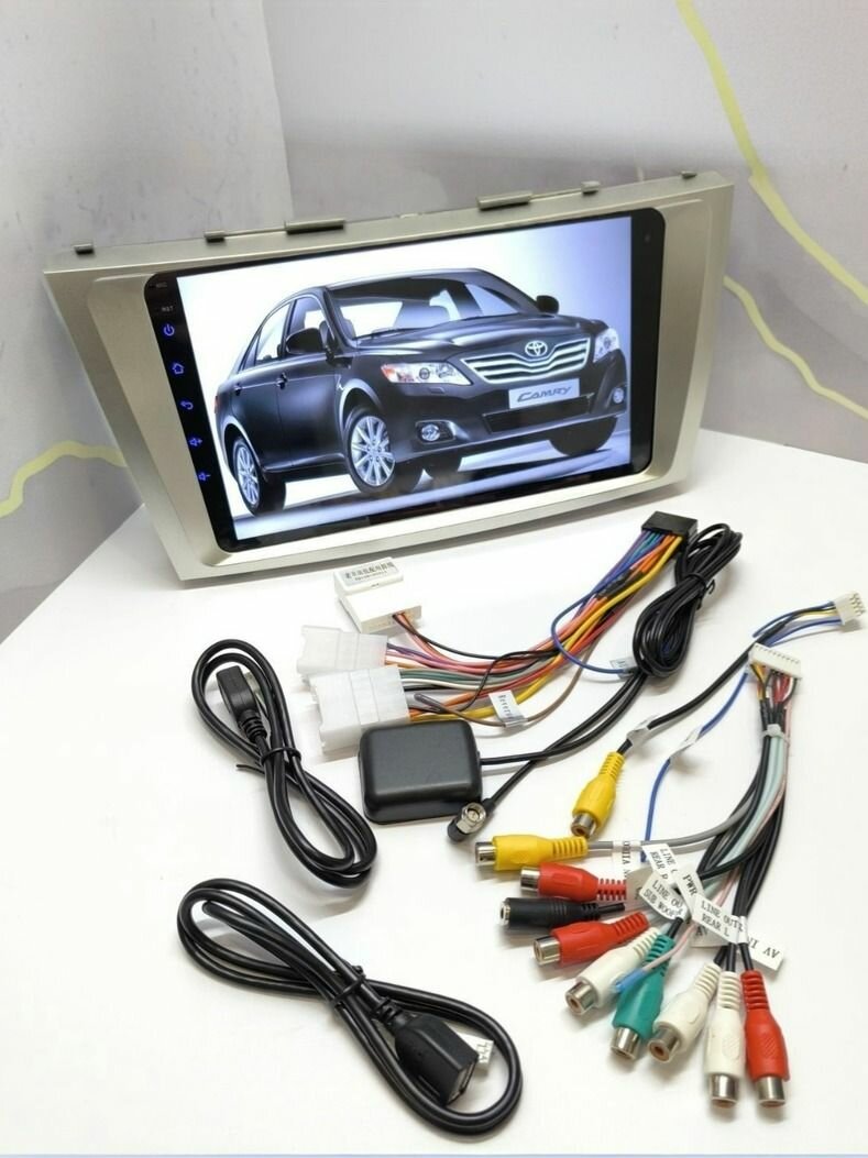 Магнитола тойота камри 40 андроид 2гб-32гб, 9 дюймов, IPS экран с разрешением 1280*720 / штатная магнитола toyota camry 40 (2006-2011)