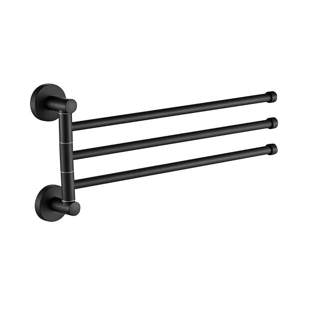 Полотенцедержатель D-Lin D254111 поворотный цвет Черный матовый